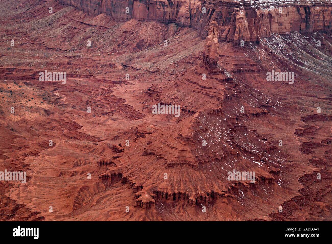 Aerial photograph of Monument Valley rock formations, Arizona, USA ...
