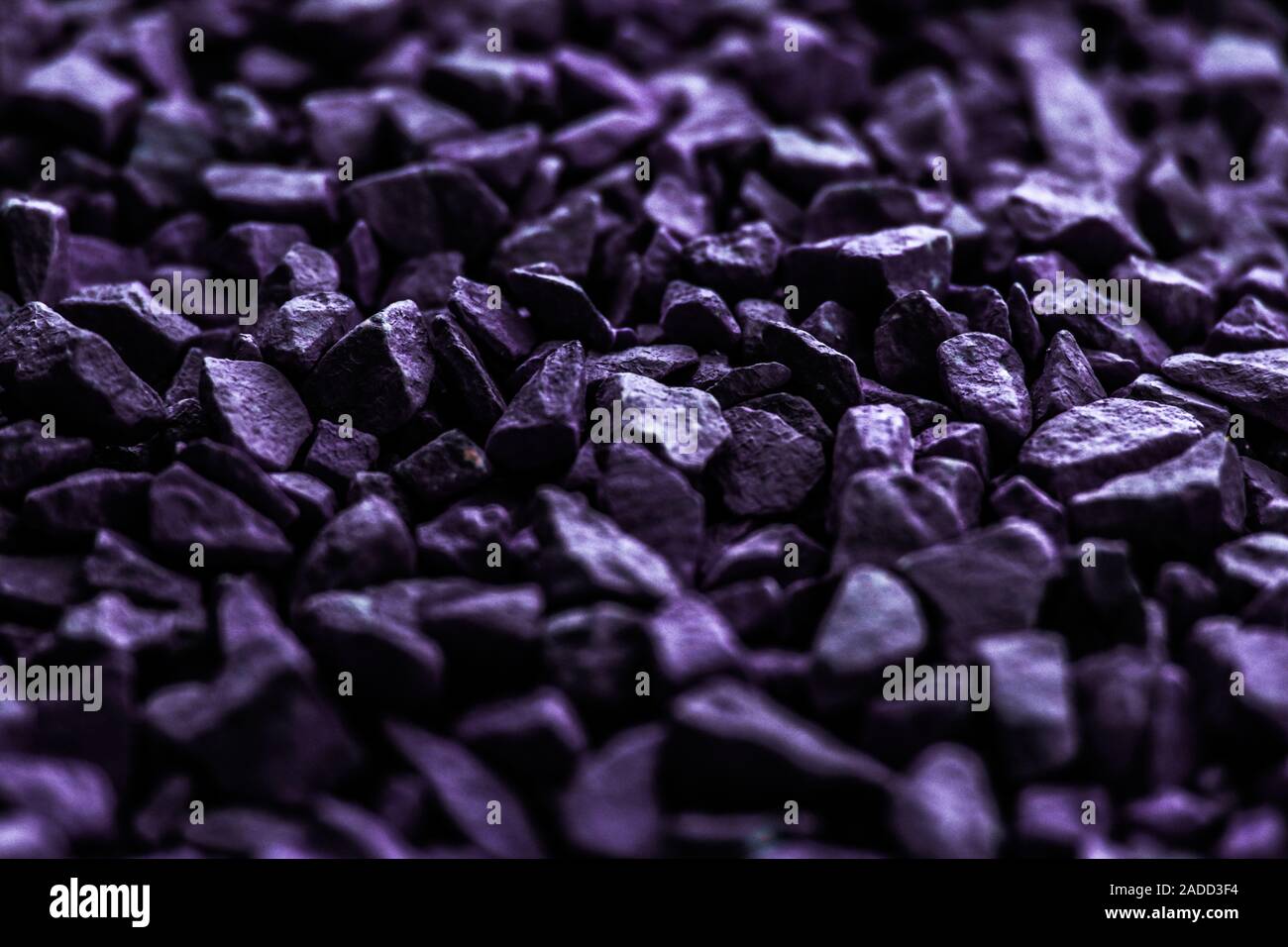 Decor, surface and nature concept - Purple stone pebbles as abstract ...