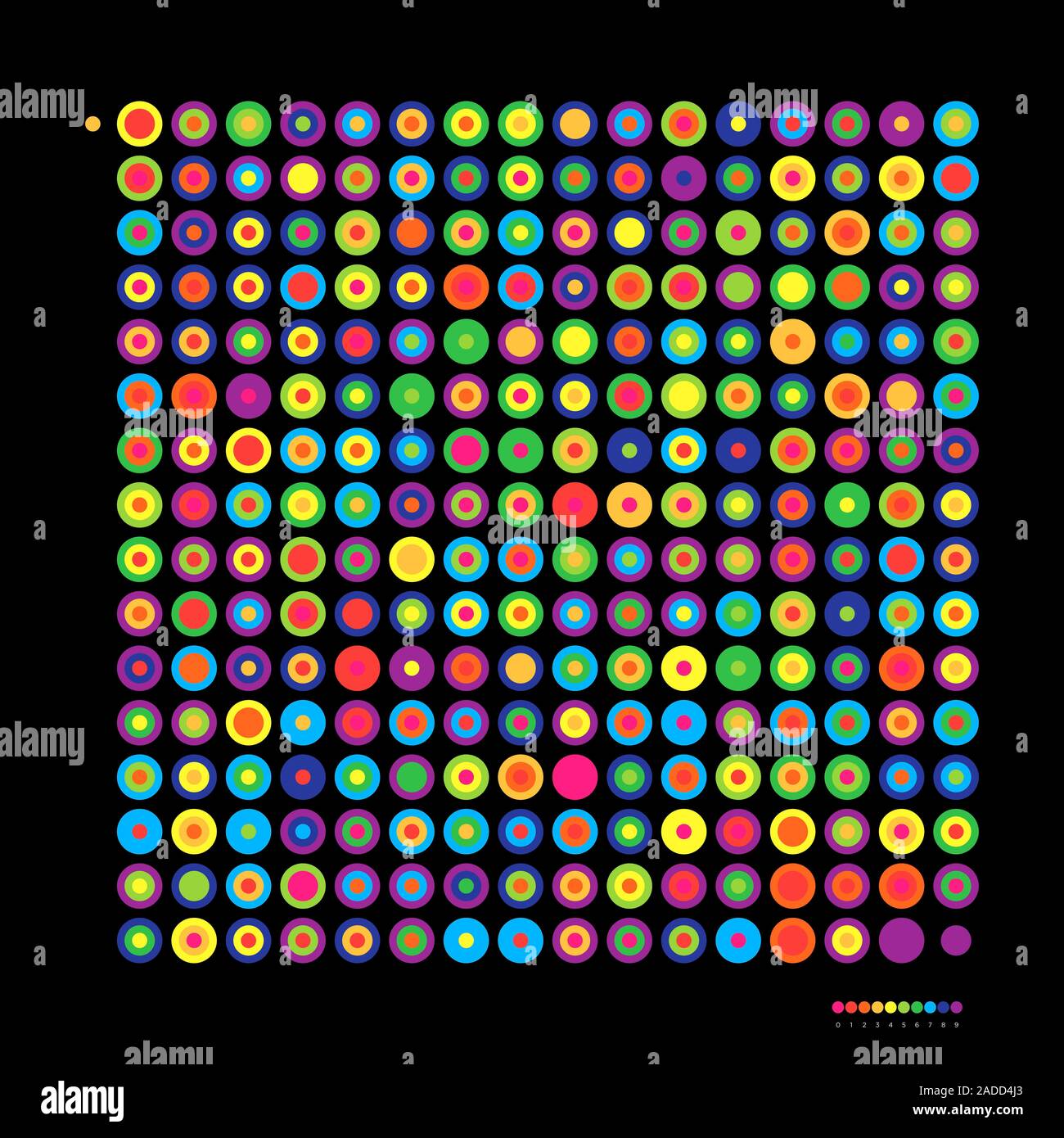 Pi frequency distribution representation, illustration. Frequency ...