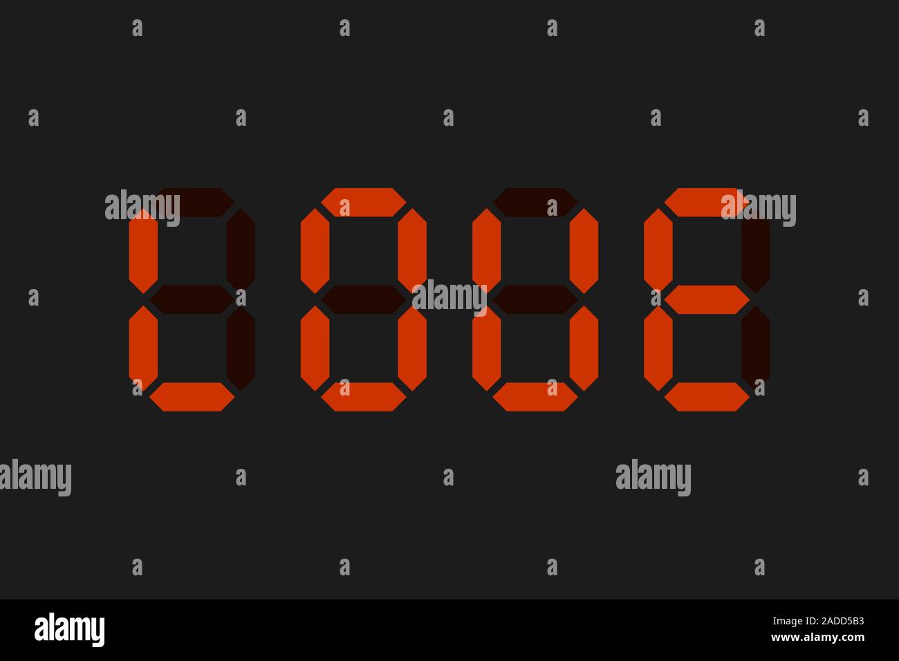 Love text vector illustration. Red digital text. Black background Stock ...