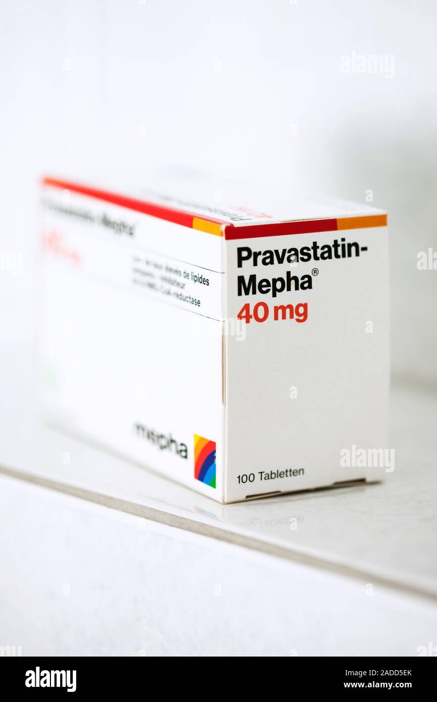Pravastatin statin drug. Statins are used to lower cholesterol and help ...