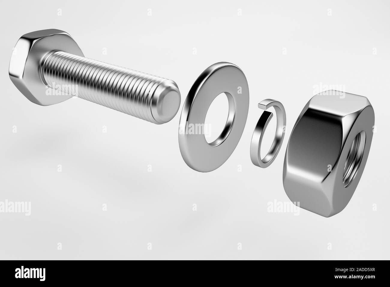 Iron washers Black and White Stock Photos & Images - Alamy
