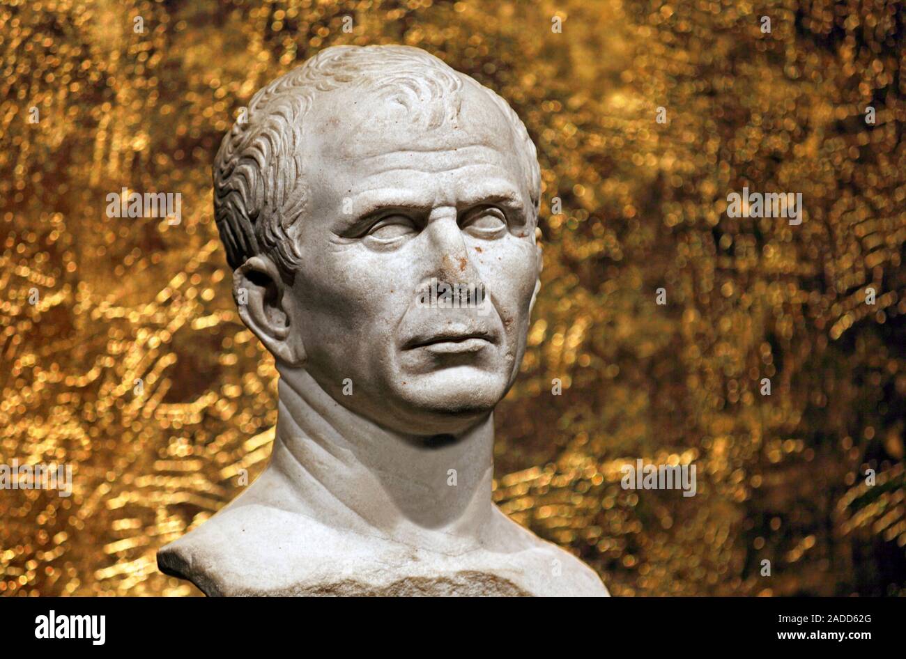 Julius Caesar. Marble bust of the Ancient Roman emperor Julius Caesar ...