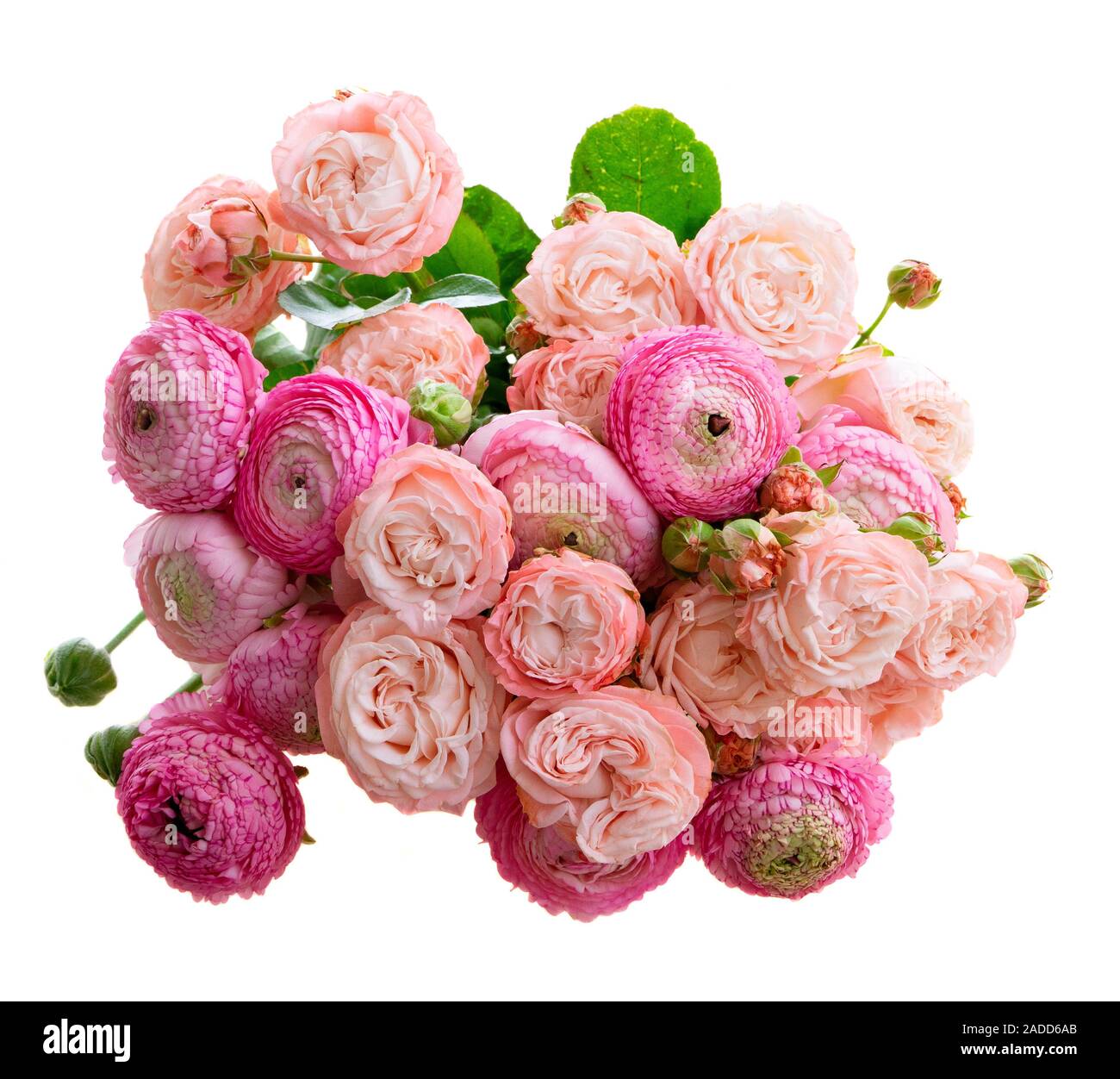 Bouquet of flowers, overhead view Cut Out Stock Images & Pictures - Alamy