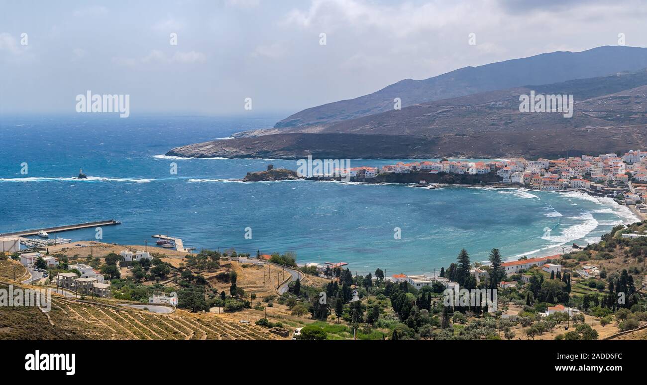 Andros island in Greece landscape Stock Photo - Alamy