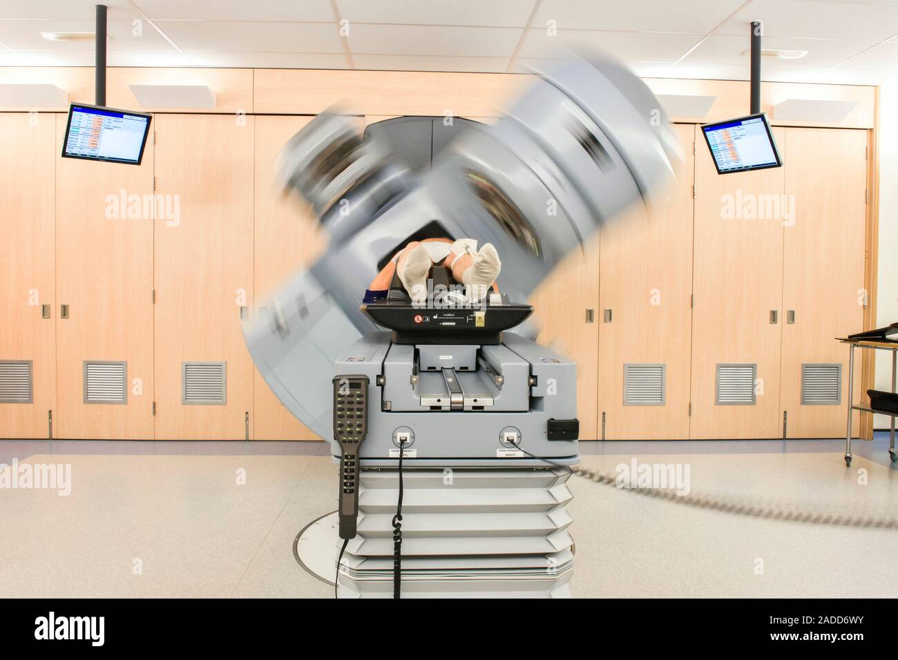 Timelapse image of a prostate cancer patient undergoing external beam ...