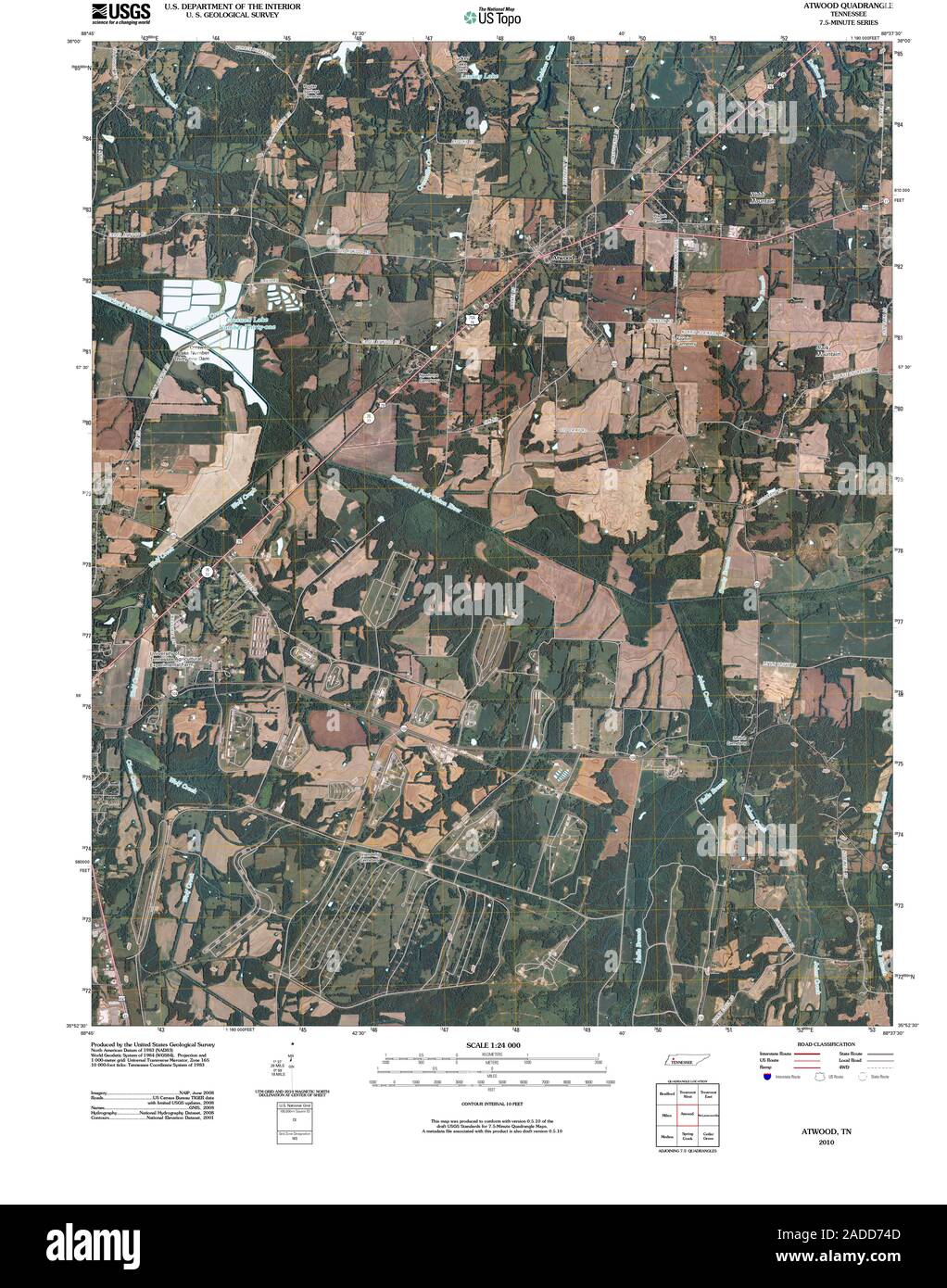 Map of atwood hi-res stock photography and images - Alamy