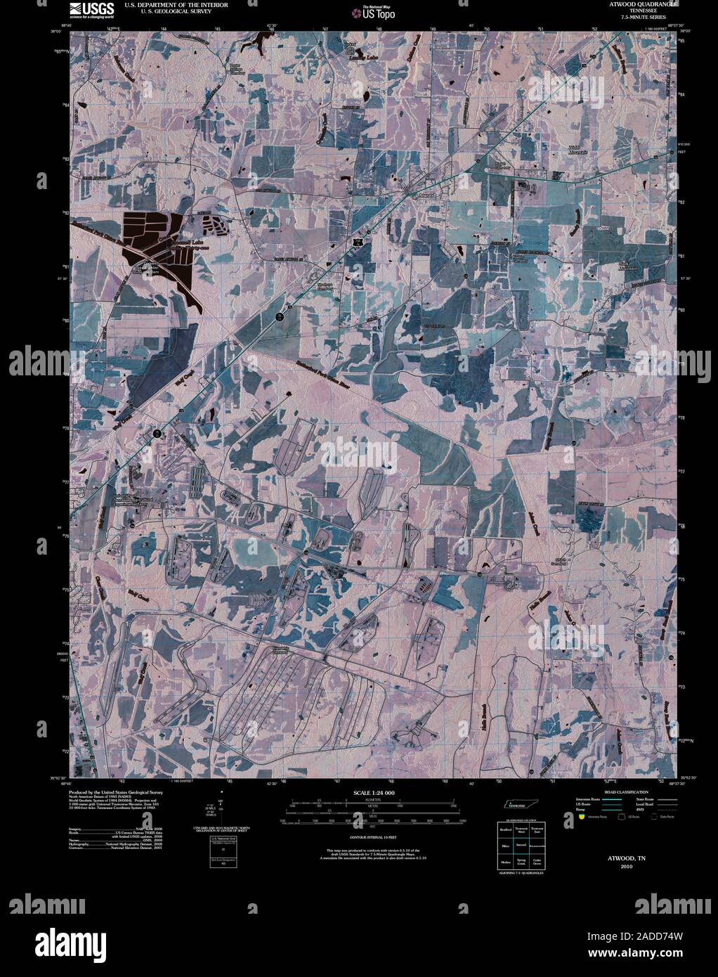 Map of atwood hi-res stock photography and images - Alamy