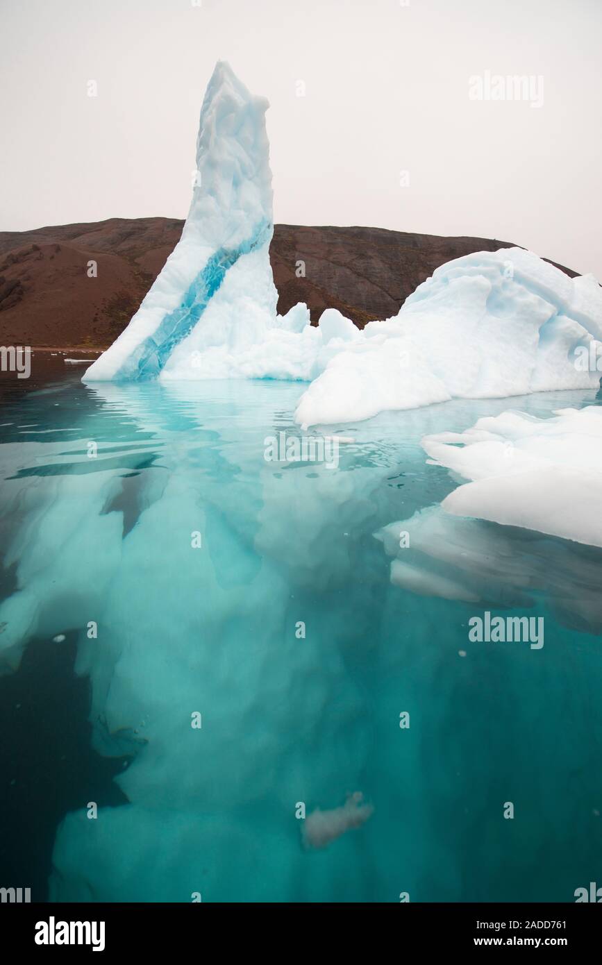 Iceberg in Rode Fjord, Eastern Greenland Stock Photo - Alamy