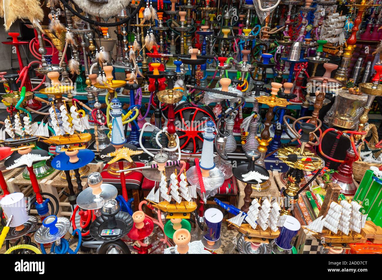 On the market in the old city of Acre in northern Israel are sold ...