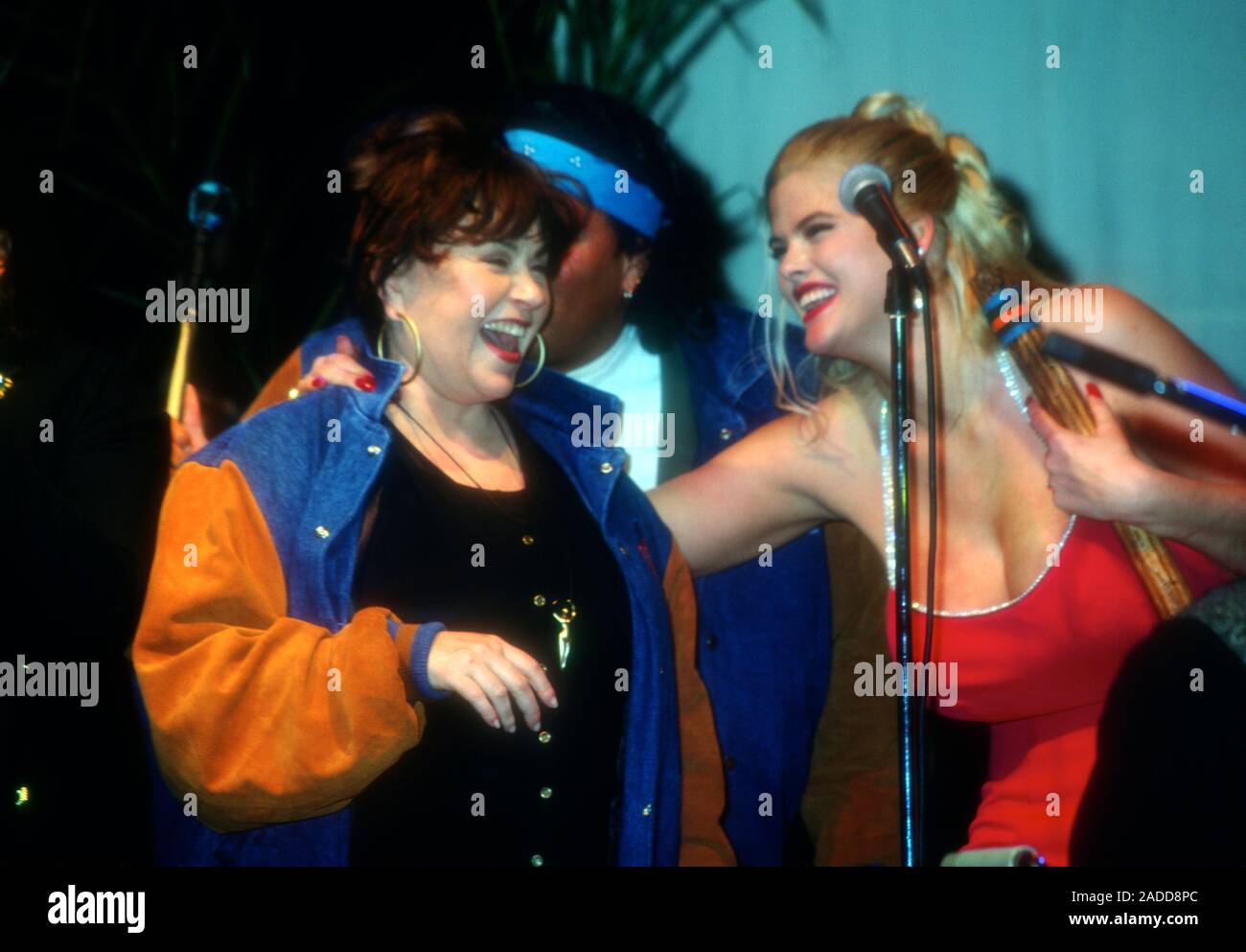 San Diego, California, USA 25th March 1995 Comedian Roseanne and model ...