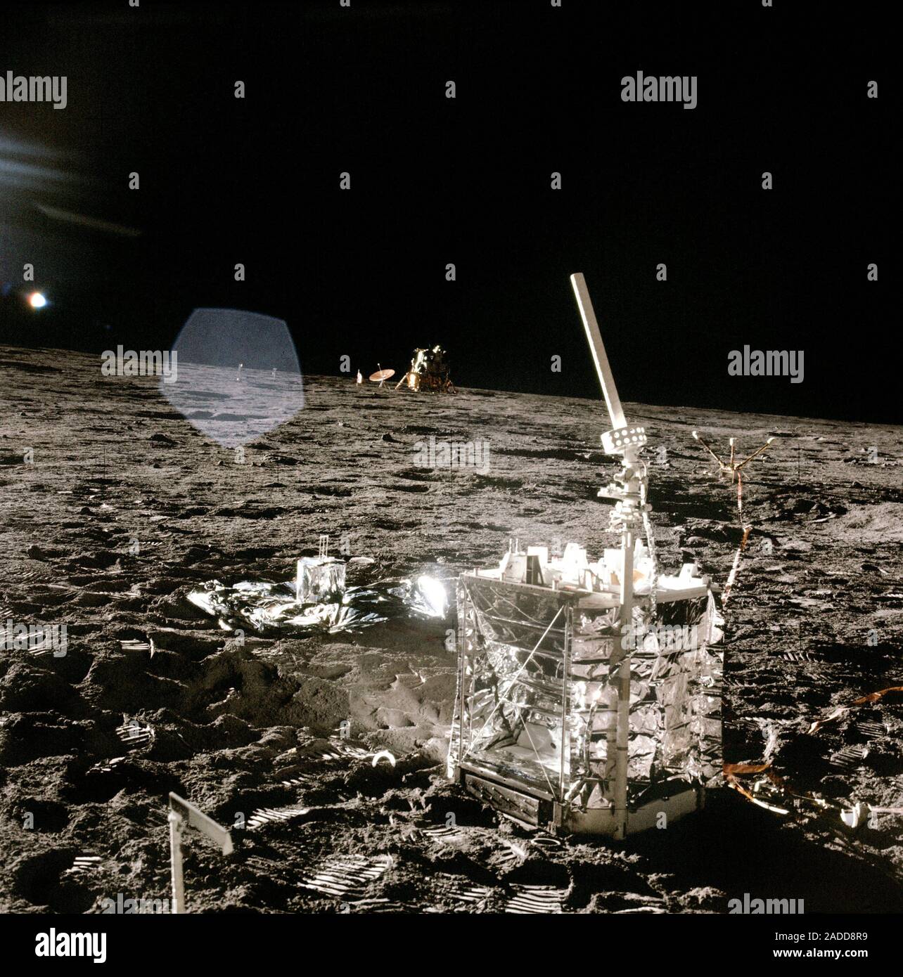 Apollo 12 lunar experiments. View of the Central Station, one of the ...