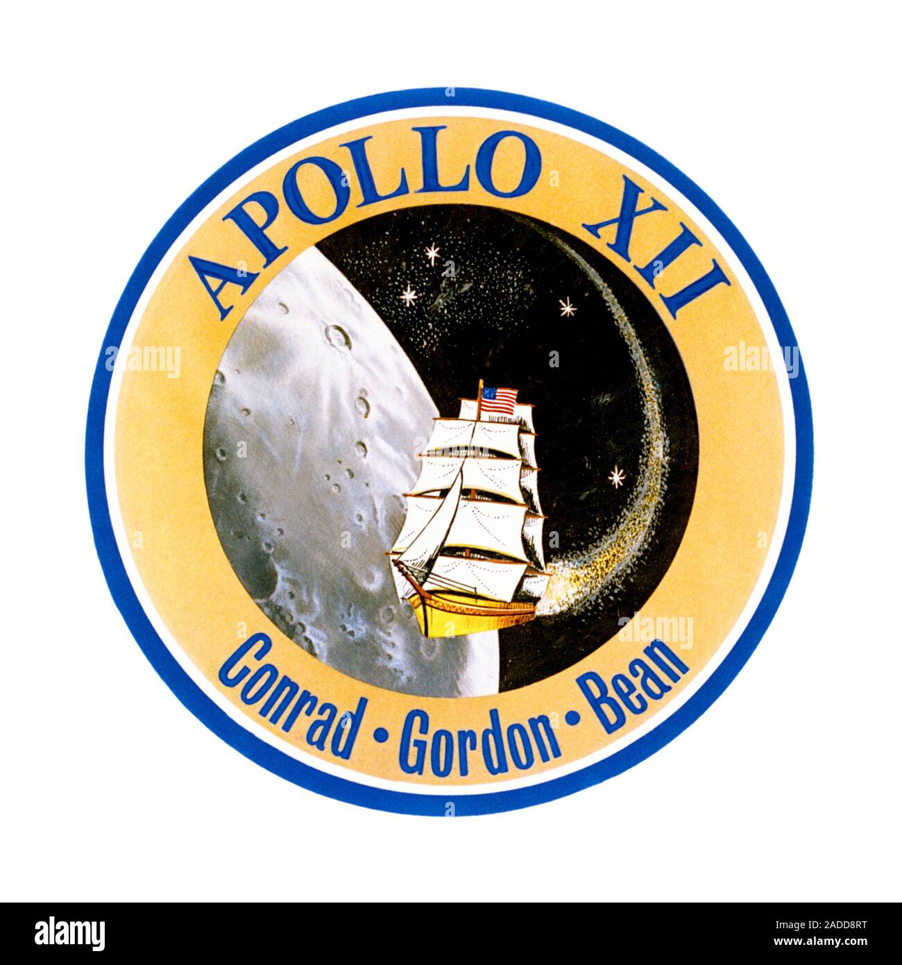 Apollo 12 official crew badge. This official crew insignia names the ...