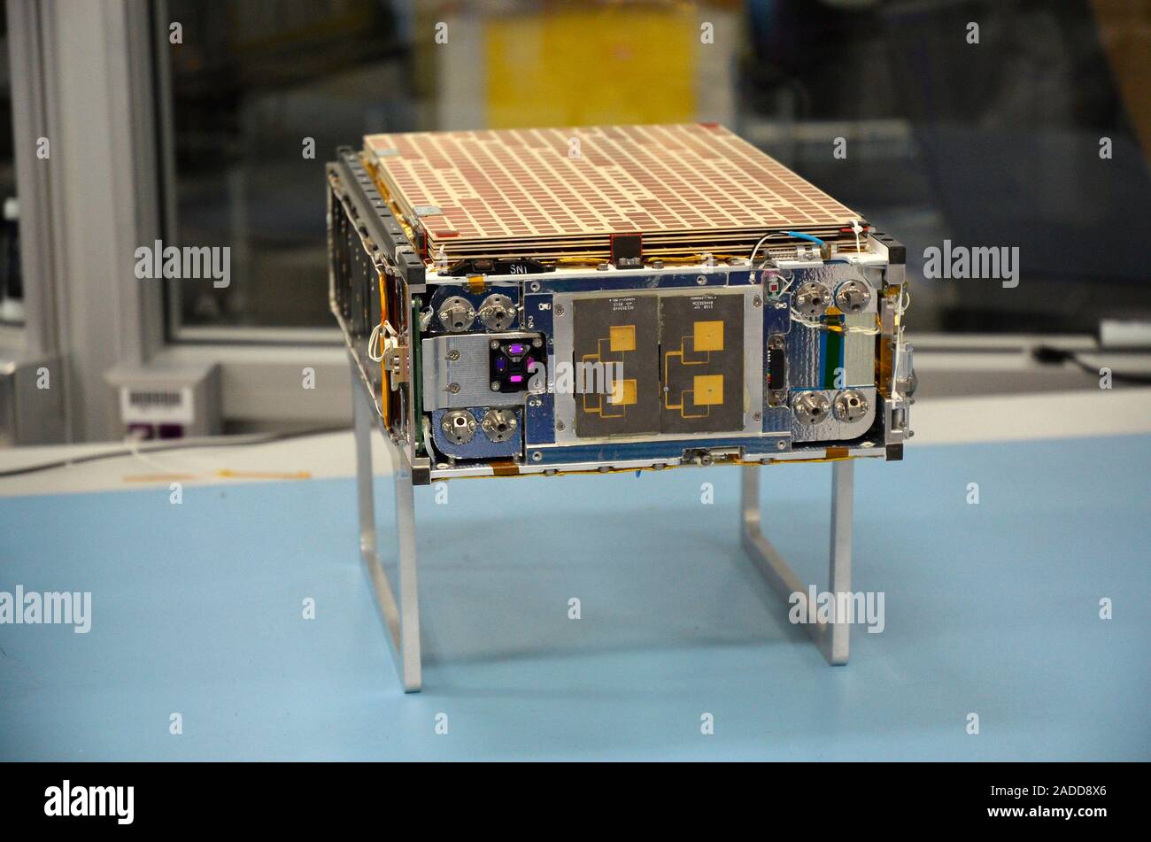 MarCO miniature satellite. CubeSat spacecraft at NASA's Jet Propulsion ...