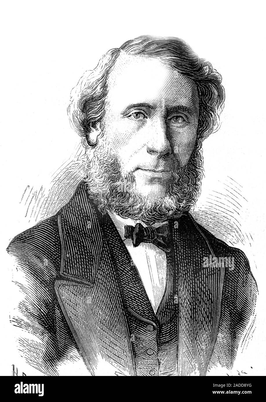 John Tyndall. 1880 illustration of the Irish physicist John Tyndall ...