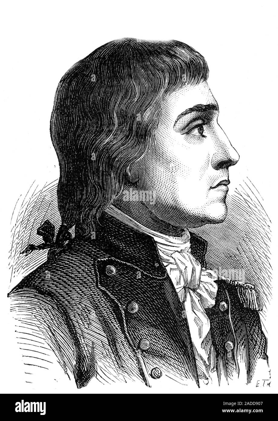 Claude de Lisle. 1864 illustration of the French army officer Claude ...