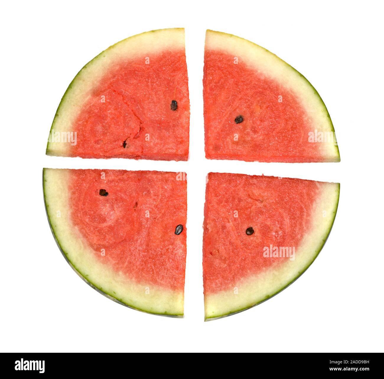Seedless watermelon slice isolated on white background Stock Photo - Alamy