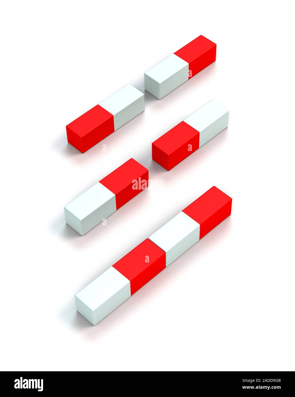 Interaction between magnetic poles. Illustration of bar magnets showing ... Interaction between magnetic poles. Illustration of bar magnets showing ...