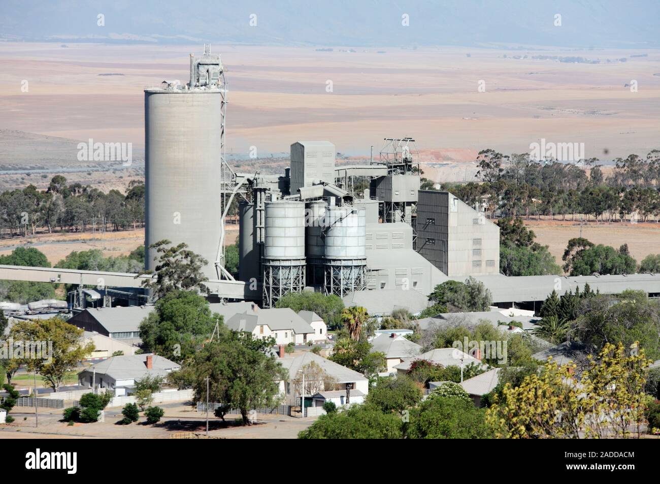 Limestone mine. Exterior of PPC Cement's limestone mine in Piketberg ...