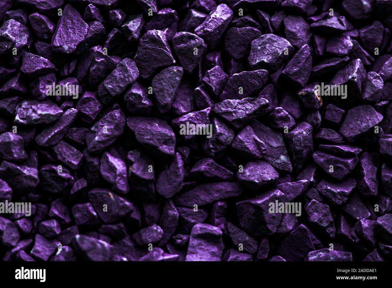 Decor, surface and nature concept - Purple stone pebbles as abstract ...
