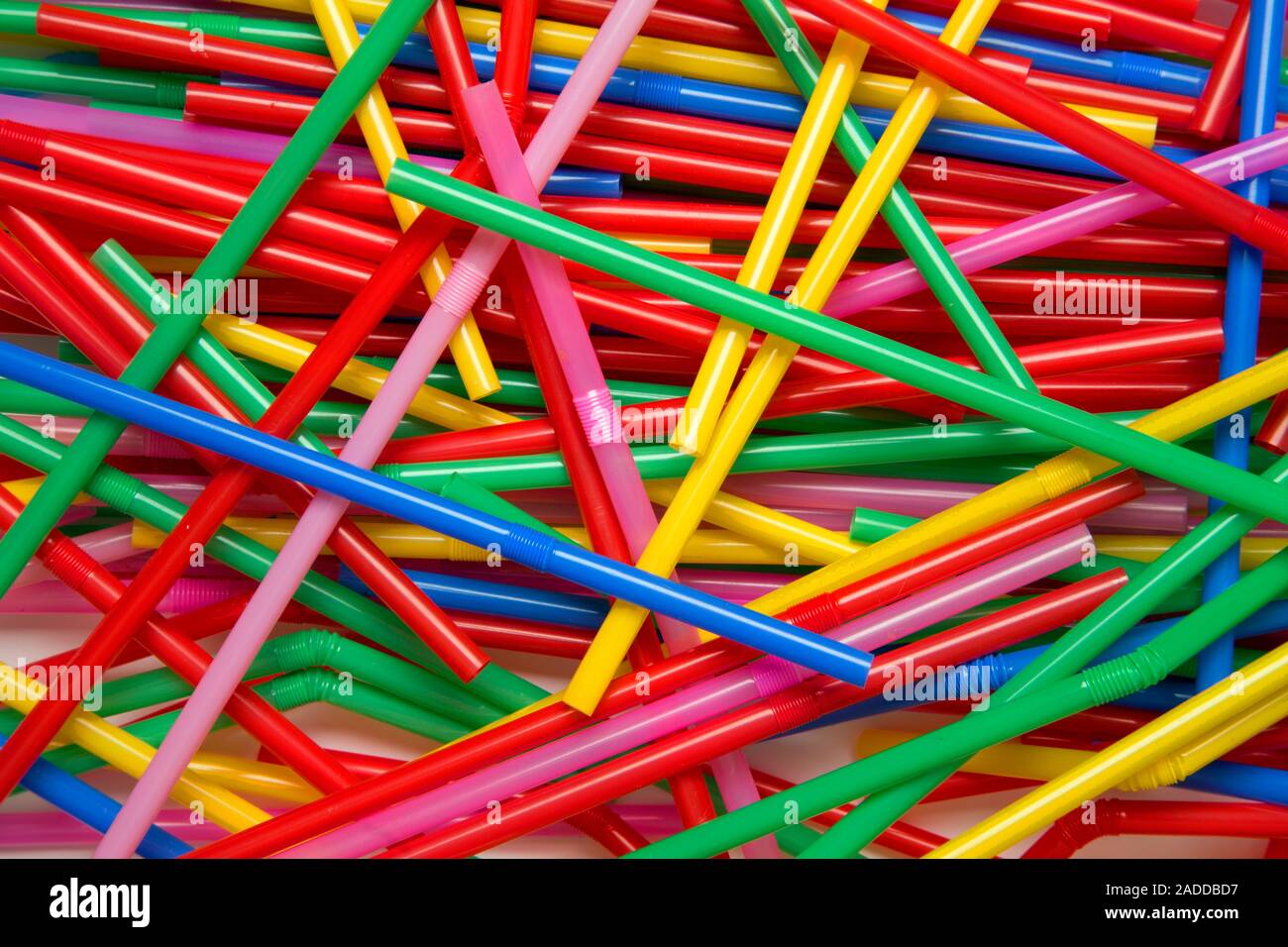 Plastic straws. These are an example of single-use plastic objects that ...
