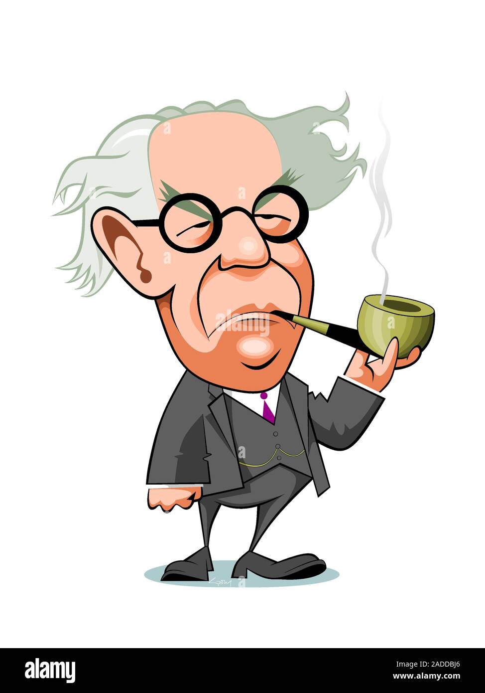 Caricature of the Swiss psychologist and philosopher Jean Piaget (1896 ... Caricature of the Swiss psychologist and philosopher Jean Piaget (1896 ...