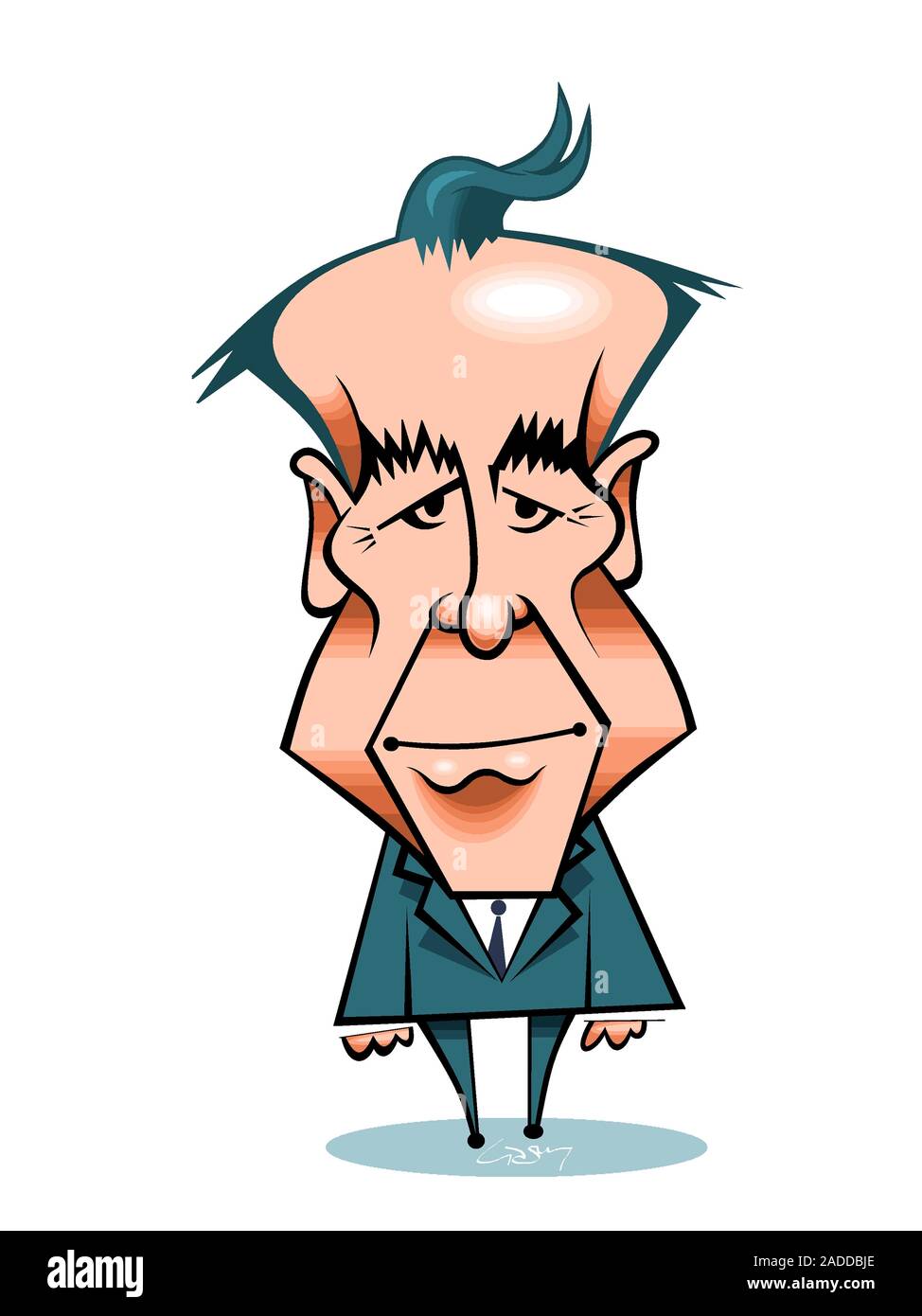 Caricature of the British physicist and computer scientist Sir Tim ...