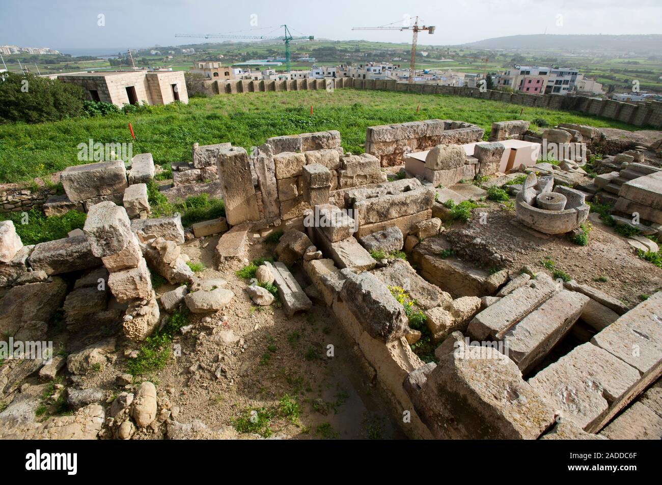 San Pawl Milqi villa. View of the ruins of San Pawl Milqi, Malta. This ...