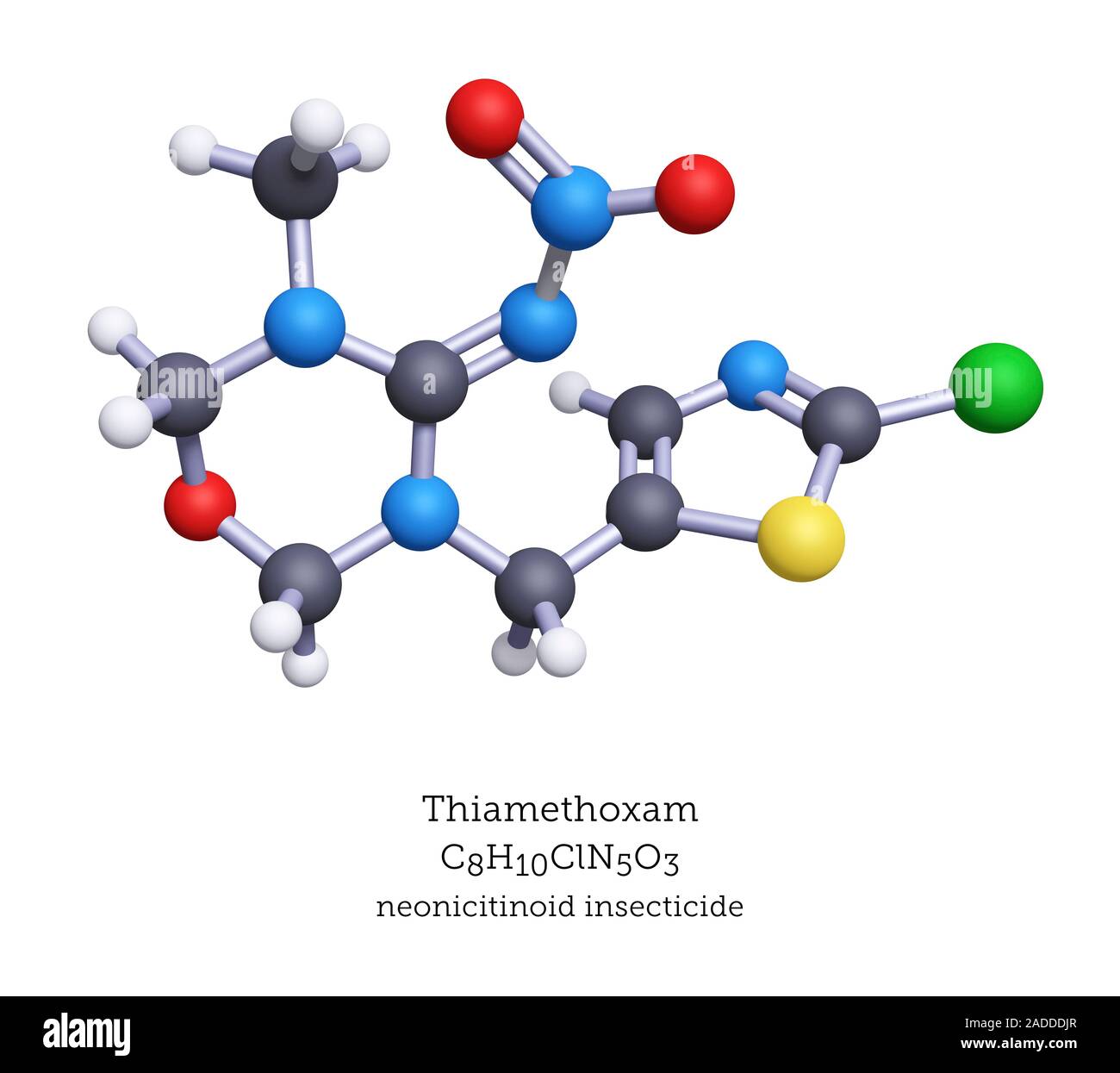 Thiamethoxam neonicitinoid insecticide molecule. Thiamethoxam and other ...
