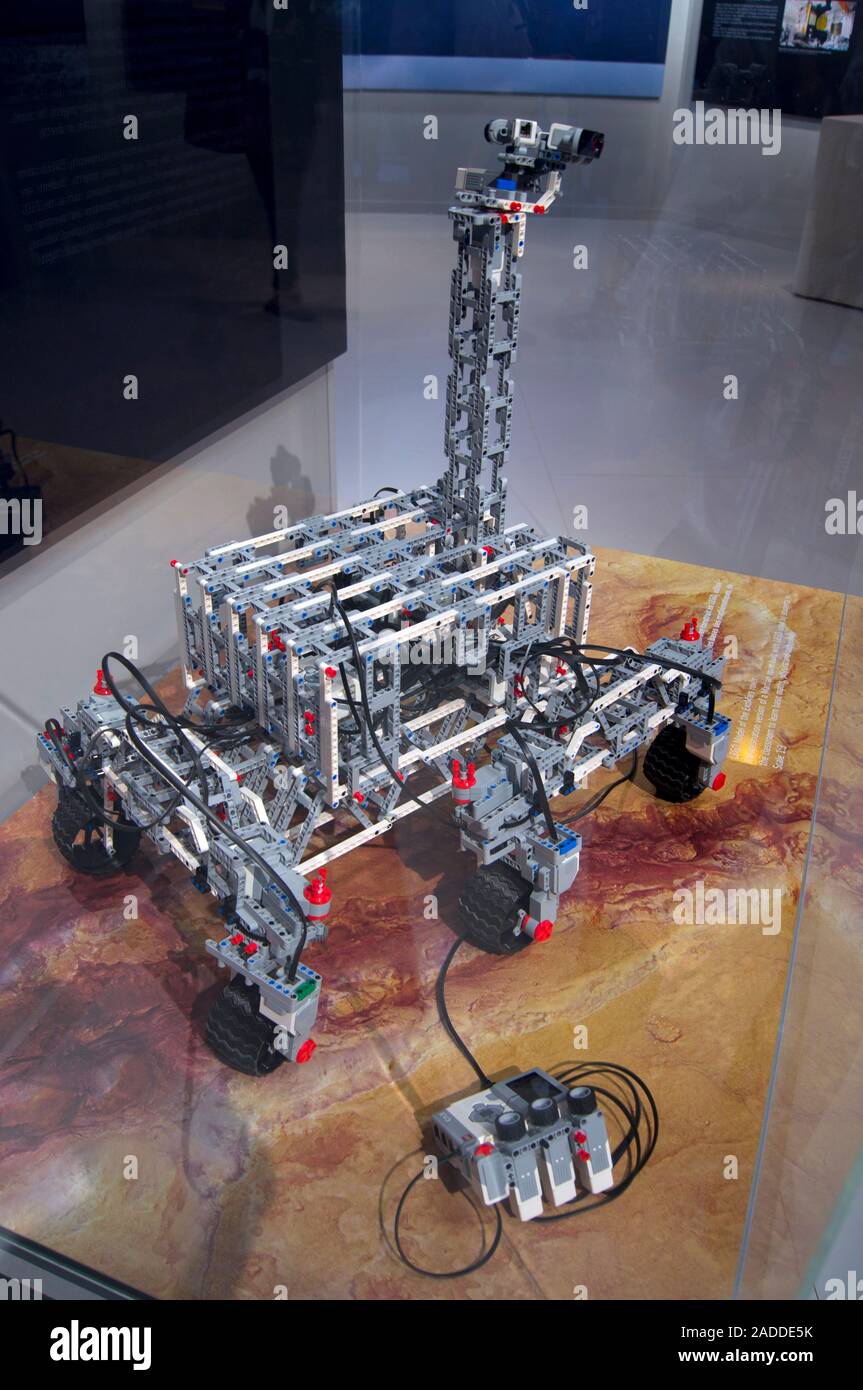 A one-third scale model of the European Space Agency's ExoMars rover ...
