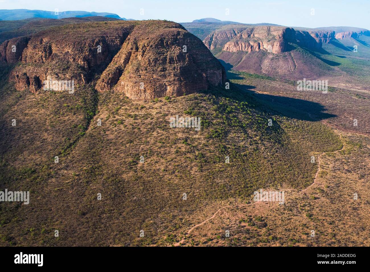 The Waterberg mountain range. Photographed at Marataba Private Game ...