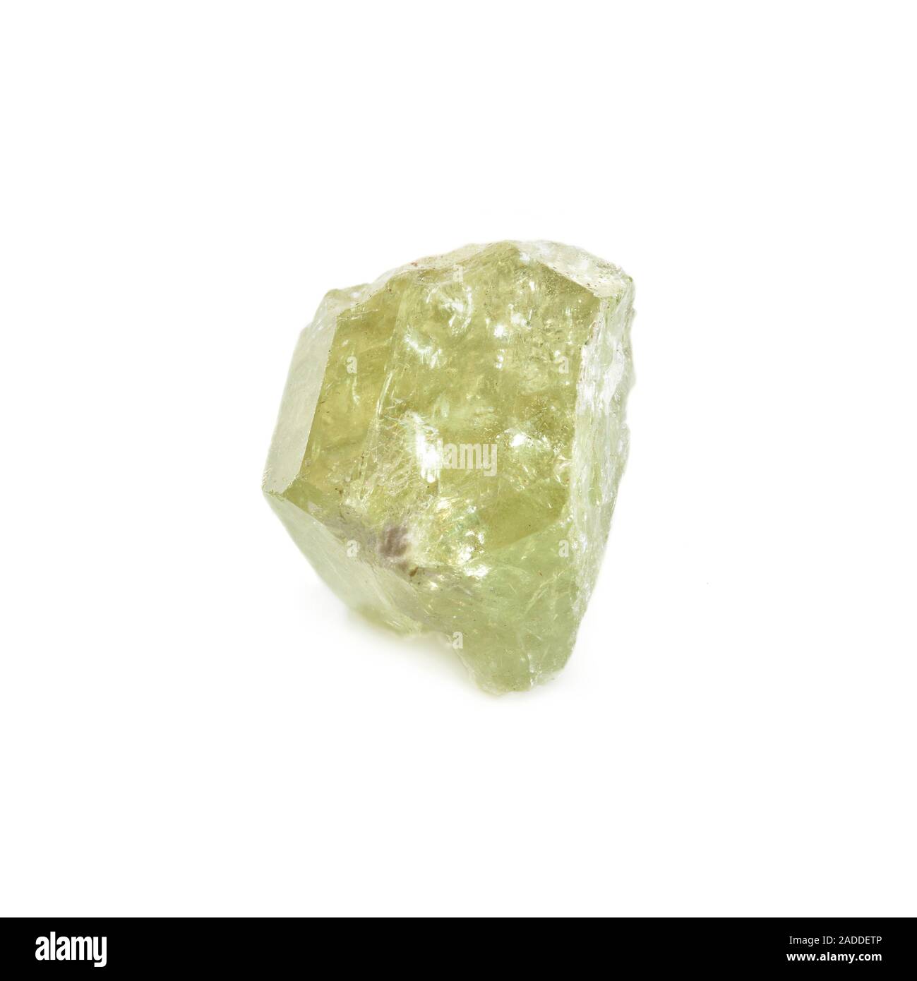 Apatite. Sample of the calcium phosphate mineral apatite. This is the ...
