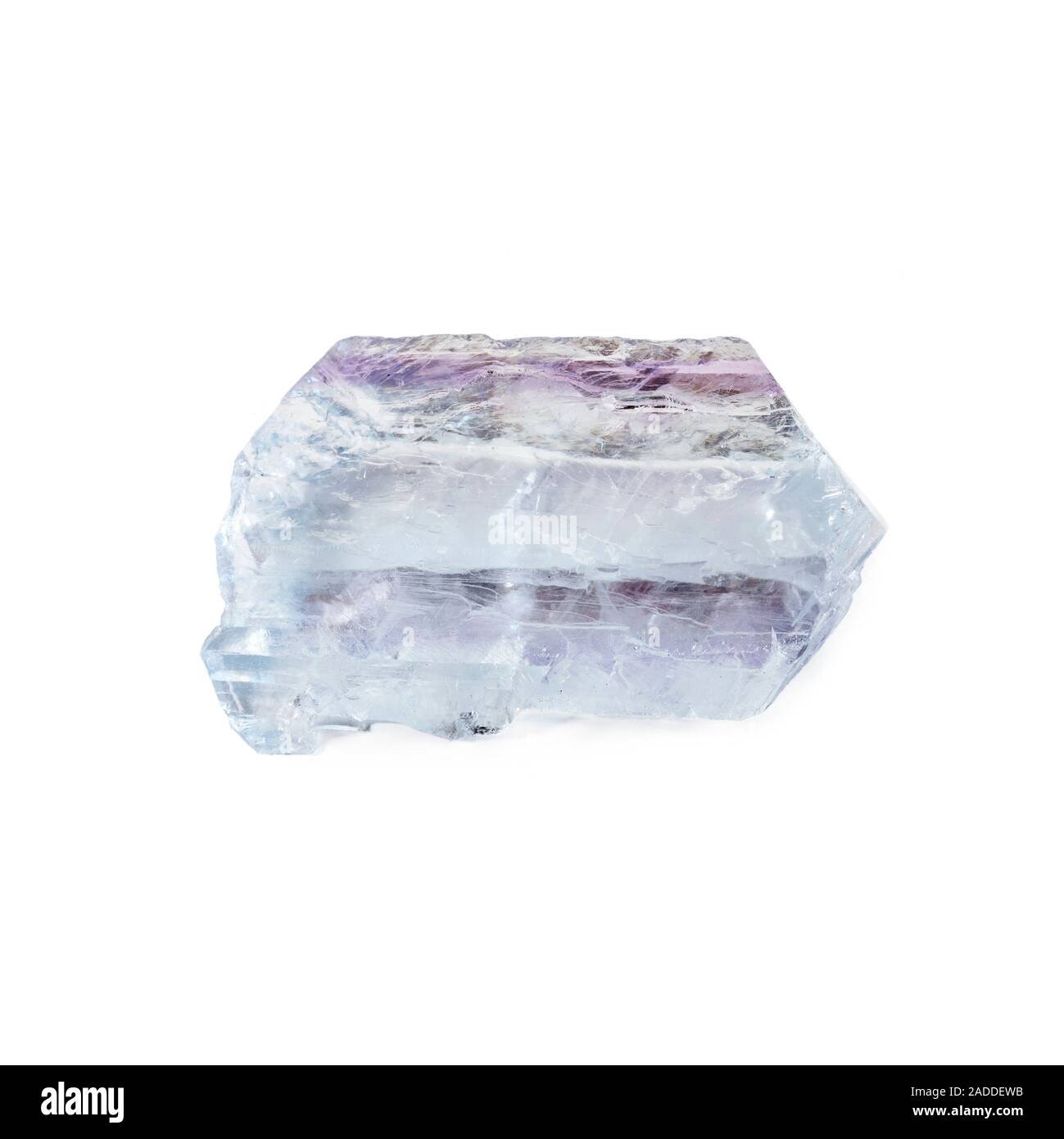 Fluorite. Sample of the mineral fluorite (calcium fluoride), used in ...
