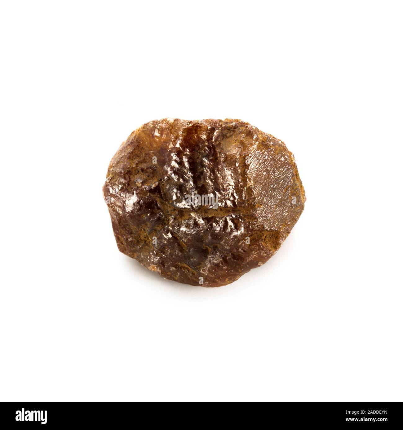 Zircon. Sample of the mineral zircon (zirconium silicate), a common ...