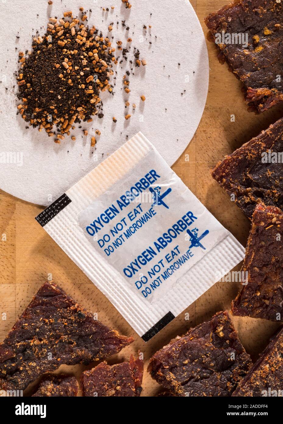 This sachet, found in products such as beef jerky, is added to reduce ...