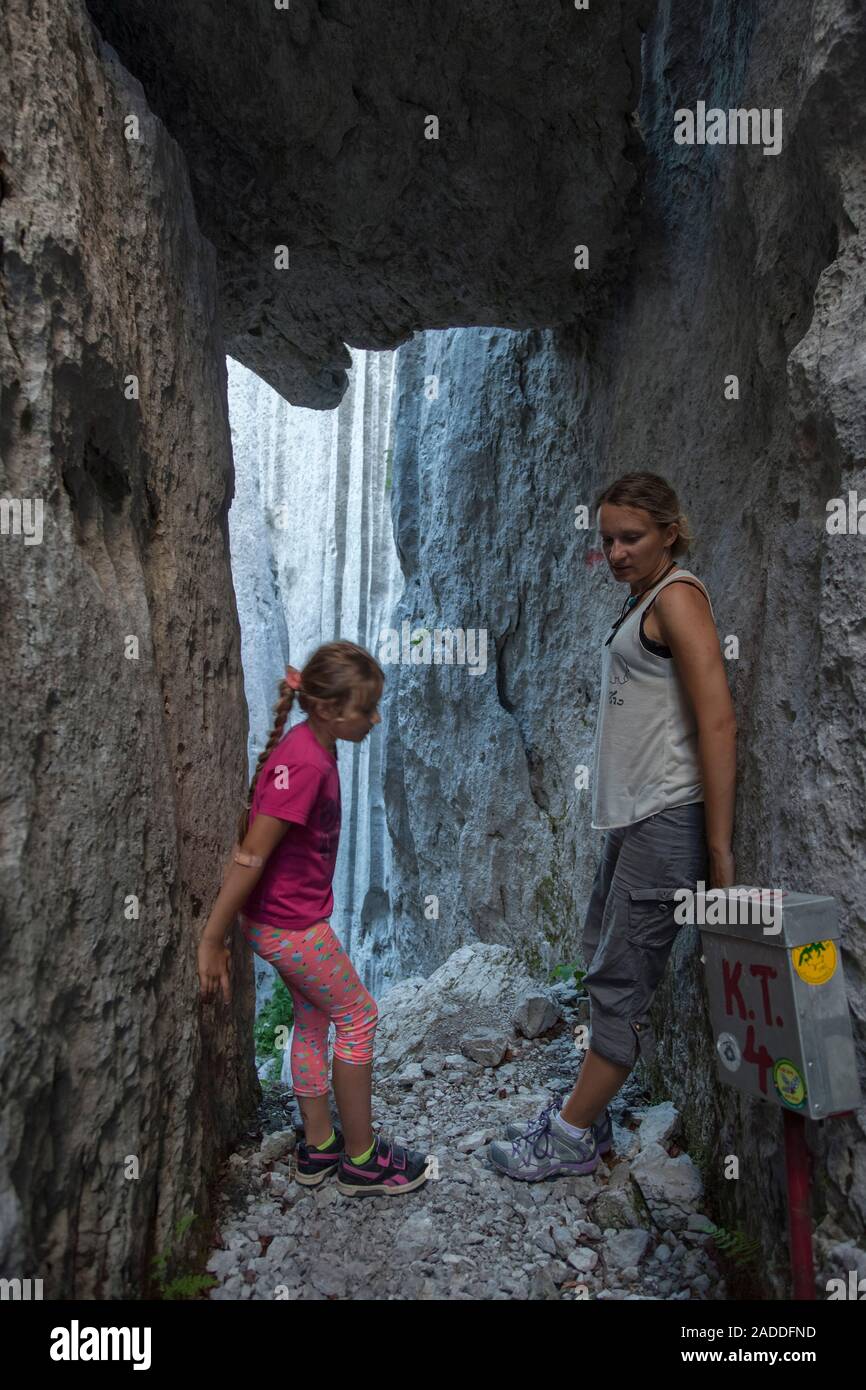 Hiking on Bijele stijene mountains in Croatia Stock Photo - Alamy
