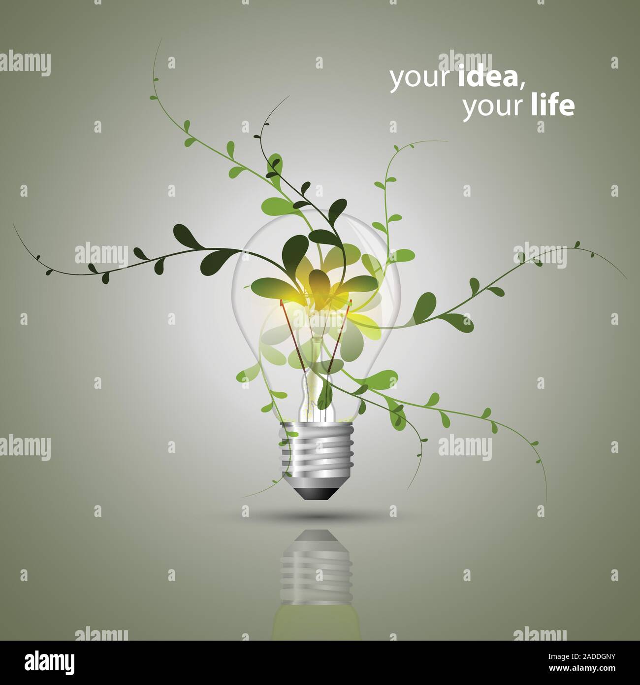 Eco Bulb concept Vector Stock Vector Image & Art - Alamy
