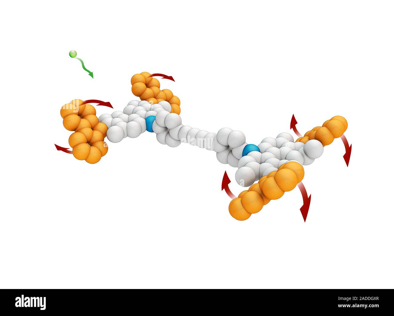 Molecular model of a molecular car, a type of molecular machine. The ...