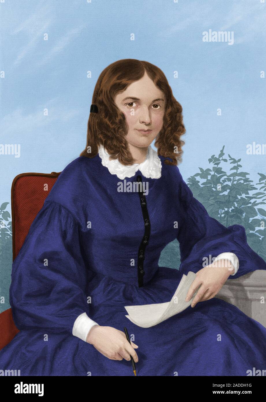 Elizabeth Barrett Browning (1806-1861), English poet. Born Elizabeth ...
