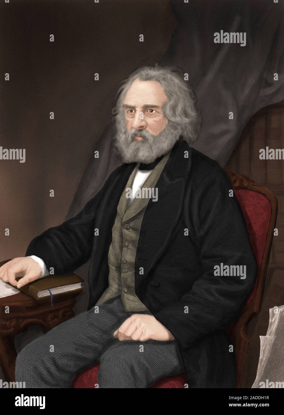 Henry Wadsworth Longfellow (1807-1882), American poet and educator ...