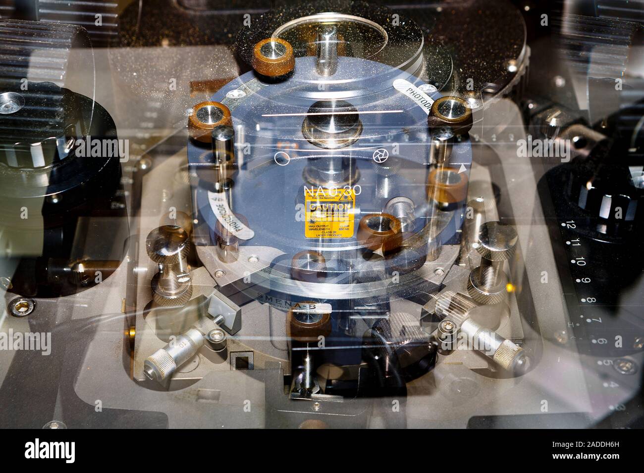 Atomic force microscope, abstract image. Atomic force microscopy (AFM ...