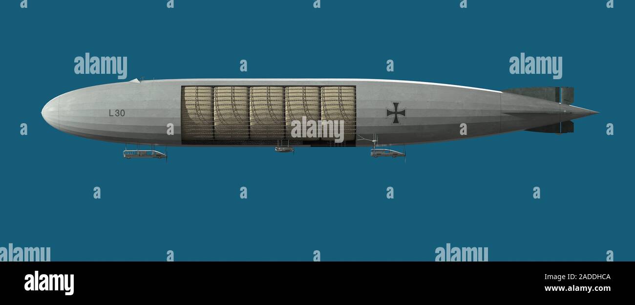 Zeppelin R Class Illustration Zeppelins Are Rigid Airships Developed
