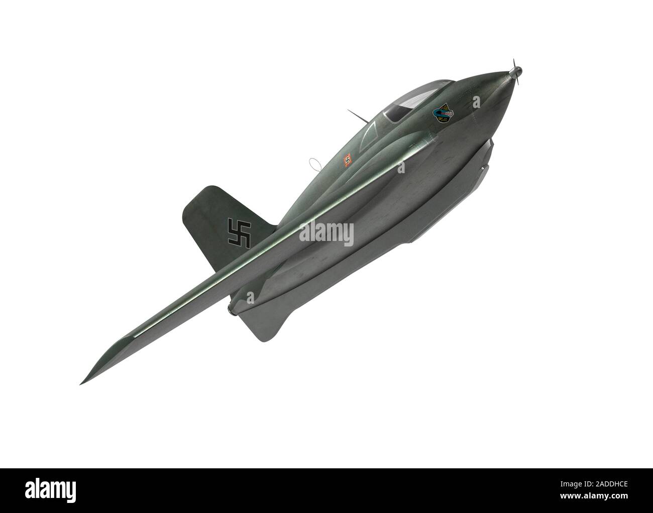 German Komet, WWII rocket-powered aircraft. Illustration of the ...