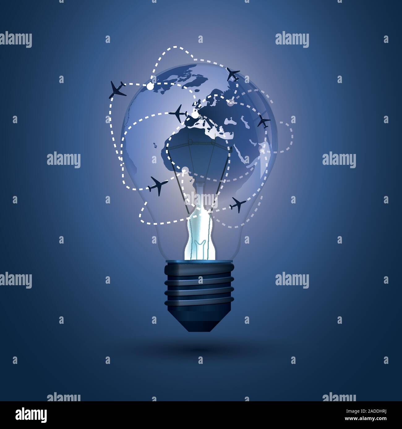 Bulb Concept Vector Stock Vector Image & Art - Alamy