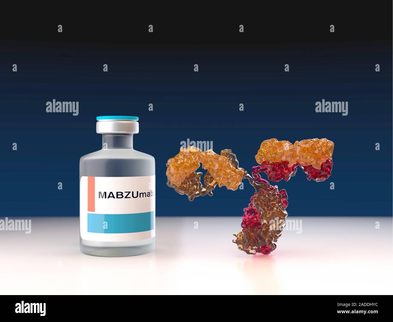 Monoclonal antibody therapy, conceptual illustration. Monoclonal ...
