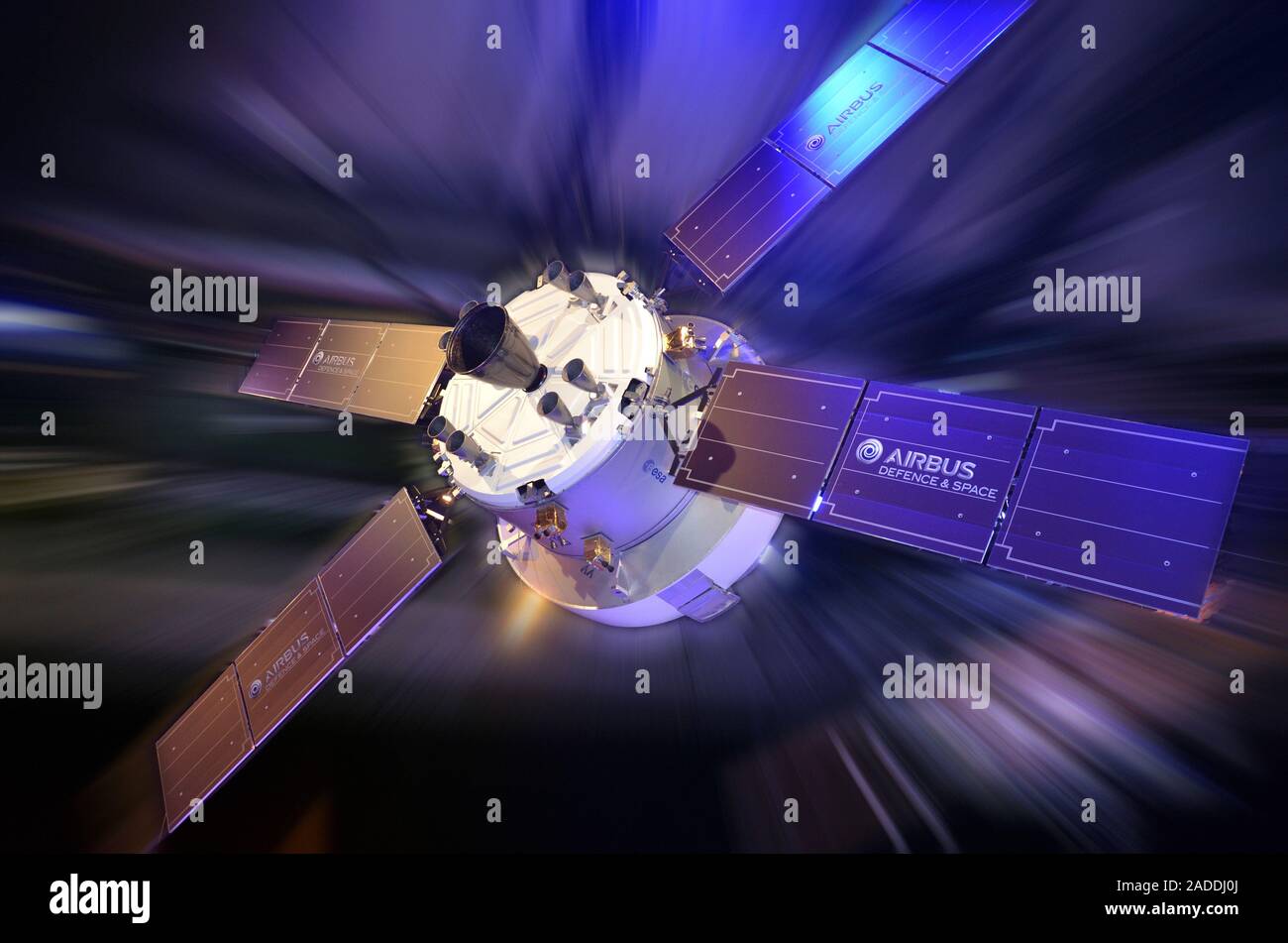 Scale model of NASA's Orion manned spacecraft, which is designed as a ...