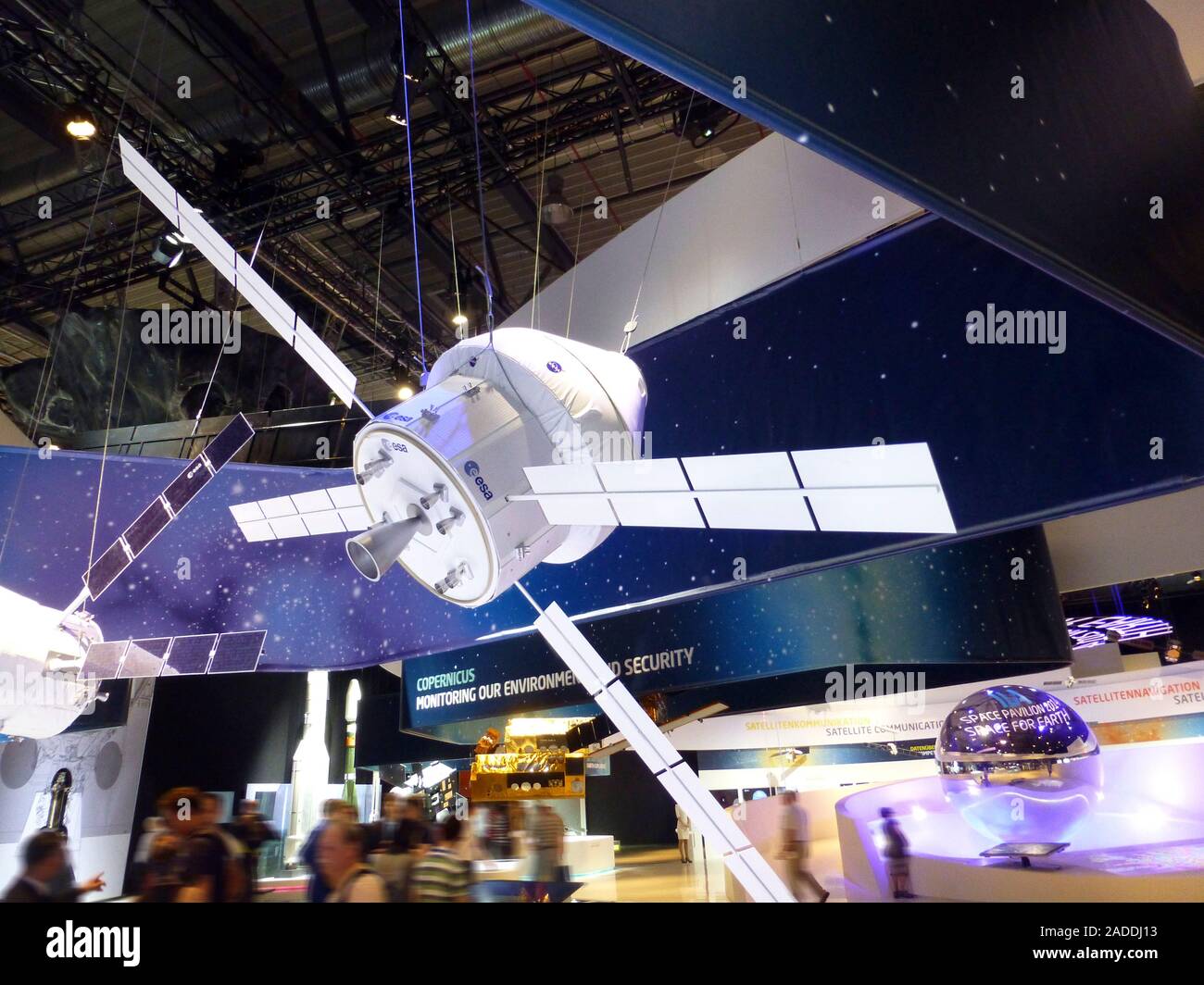 Scale model of NASA's Orion manned spacecraft, which is designed as a ...