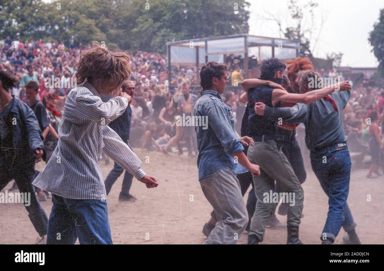 Jarocin rock music festival, 1991, Poland Stock Photo - Alamy