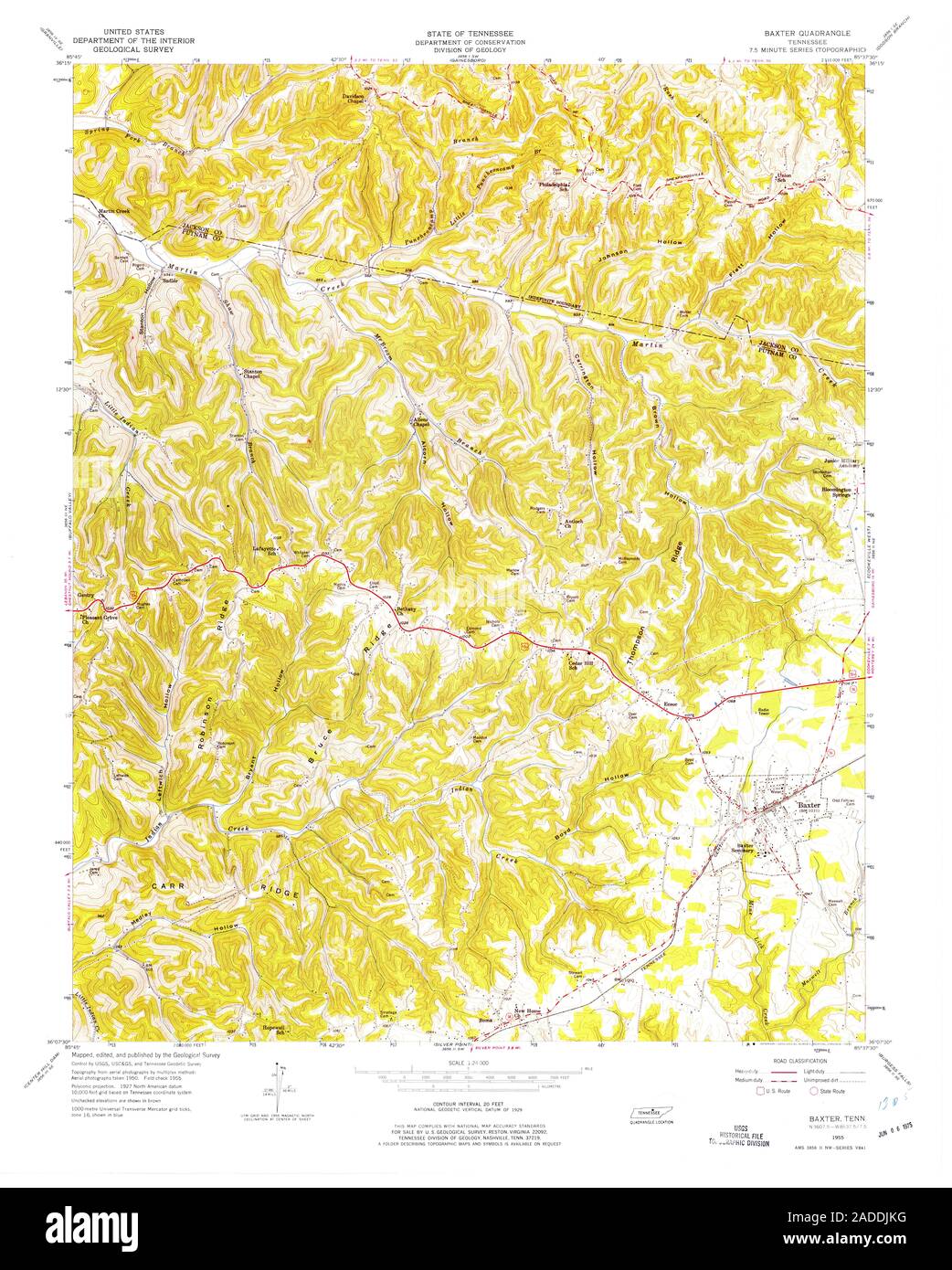 Map of baxter hi-res stock photography and images - Alamy