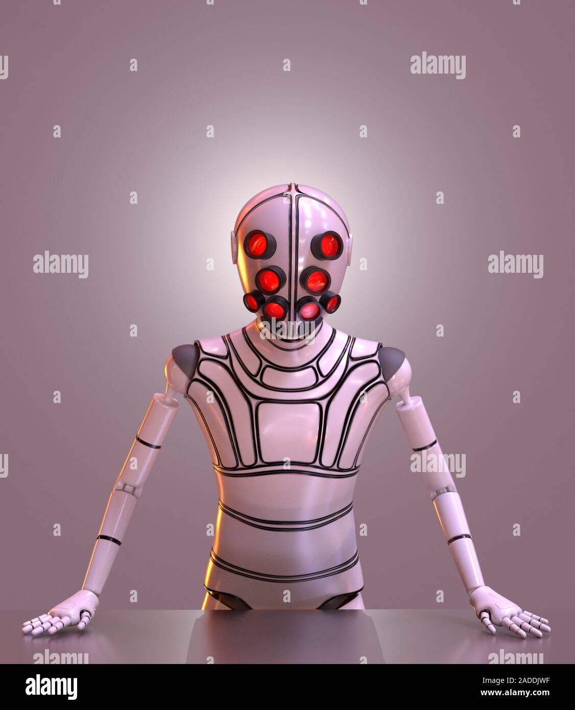 Humanoid robot, illustration Stock Photo - Alamy